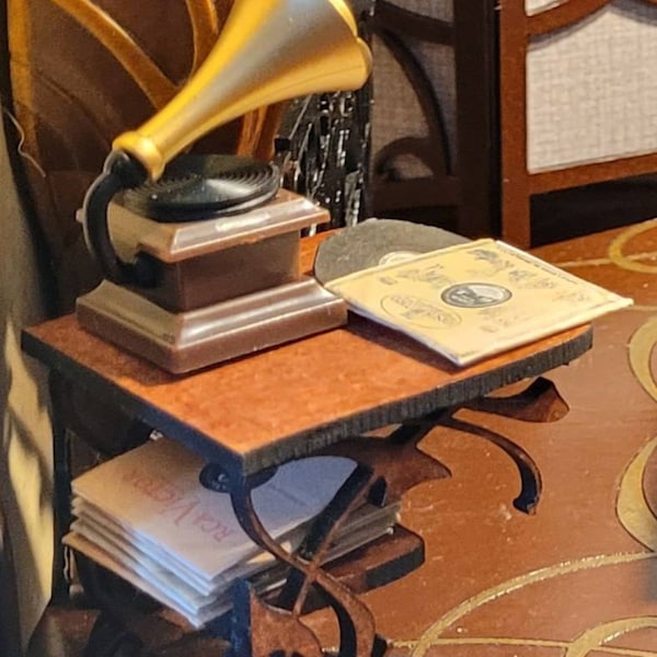 Antique Phonograph Albums, 1:12 Scale , Authentic Reproductions, Covers ...
