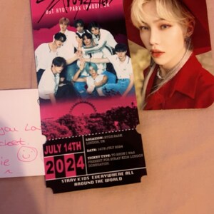 Stray Kids Ticket Souvenir BST Hye Park Festival Inspiration - Etsy