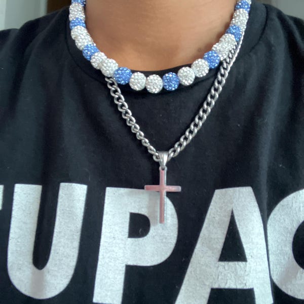 CUSTOM Rhinestone Necklace & Bracelet, Team Drip, Sparkle Necklace, MLB, Acuna, Harper, Ncaa ...