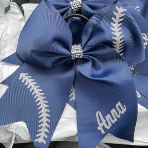 Softball Bow With Name Softball Bows Custom Softball Bows | Etsy