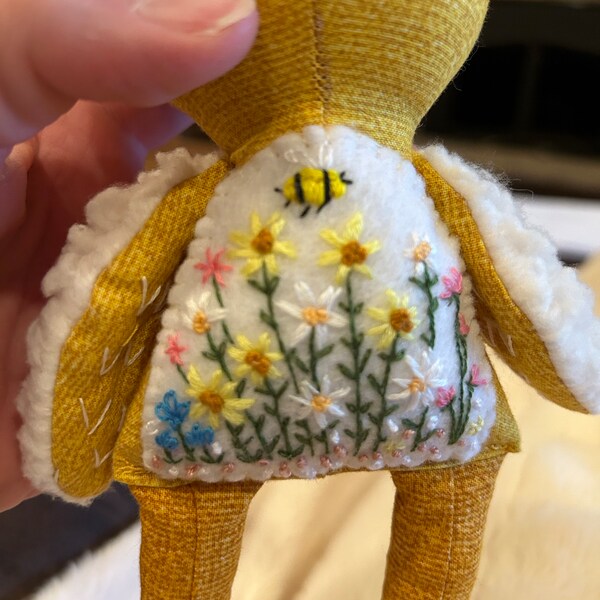 Embroidered Chick Doll Sewing Pattern PDF, Easter Plush Toy Tutorial ...