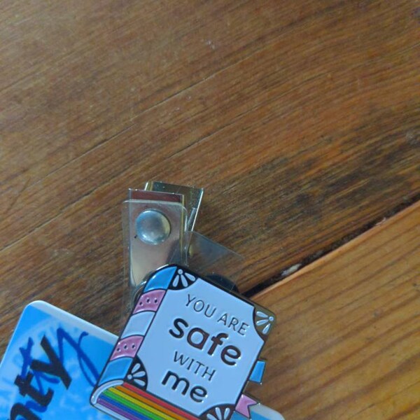 You Are Safe With Me Enamel Pin Pride Etsy