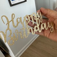 Personalized Happy Birthday Cake Topper Personalized With Any Text Any ...