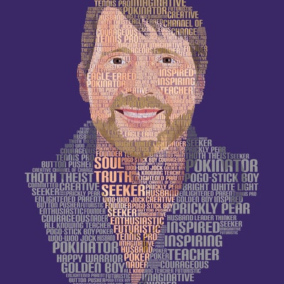 Text Art Portrait From Your Photo, Personalize Portrait, Abstract Art ...