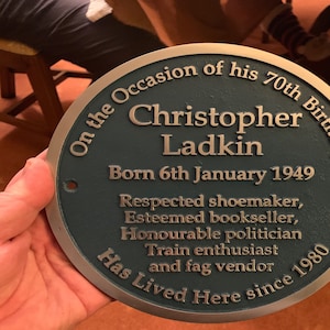 Personalized Fun Blue Plaque With Your Choice of Wording for Outdoor or ...