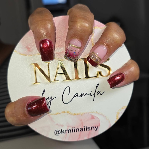 CUSTOM Acrylic Nailfie Disc | Personalised Nail Prop | Nail Tech | Nail ...