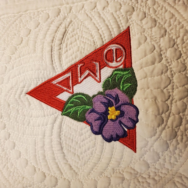 Delta Sigma Theta African Violet Machine Embroidery Design Files - Etsy