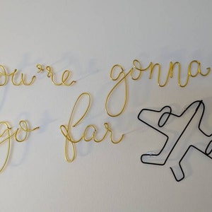 Travel Wire Word Sign Travel Wall Art Handmade Travel Metal Word Sign ...