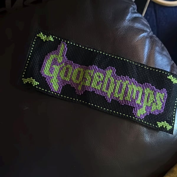 Goosebumps Bookmark Cross Stitch PDF Pattern | 90s, Nostalgic, TV ...