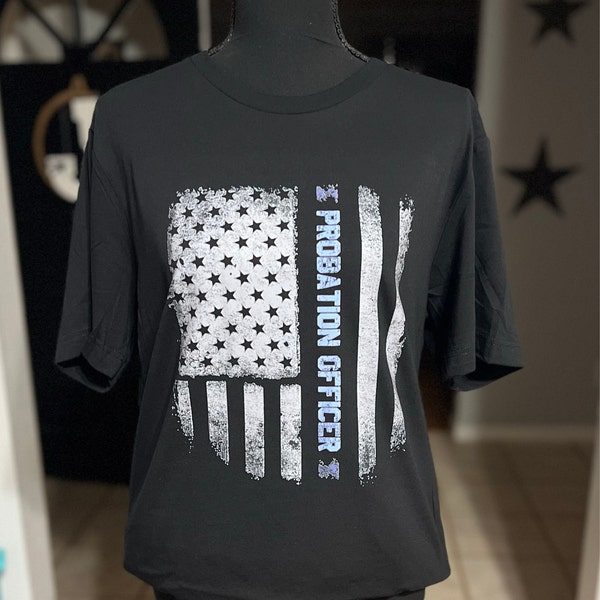 Correctional Officer Flag CUFFS, Thin Silver Line Flag, Correctional ...