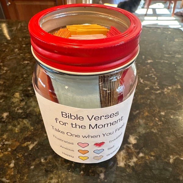 DIY Jar of Bible Verses for Emotions - Instant Download - Printable ...