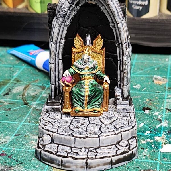 Knight Paladin Cleric Priest Miniature 28mm 32mm Scale 8K Resin 3D ...