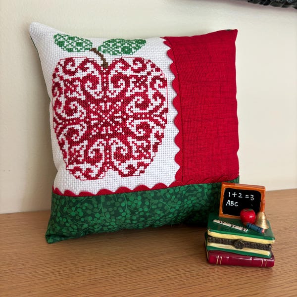 Cross Stitch Pattern Quaker Apples, Sampler Cross Stitch, Autumn Cross ...
