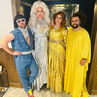 Drag Queen Christmas Sequined Mermaid Gown Santa Baby - Etsy Canada