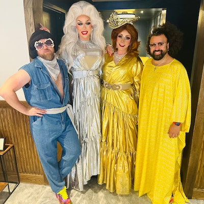 LIQUID GOLD Gold Lamé Drag Queen Coat - Etsy