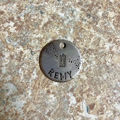 Dog Tag, Dog Tags for Dogs, Dog Tags, Pet Id Tag, the Tardis, Phone ...