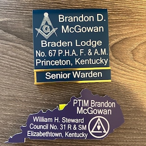 Order of Eastern Star 1 X 3 Framed Magnetic or Pin on Members Badge ...