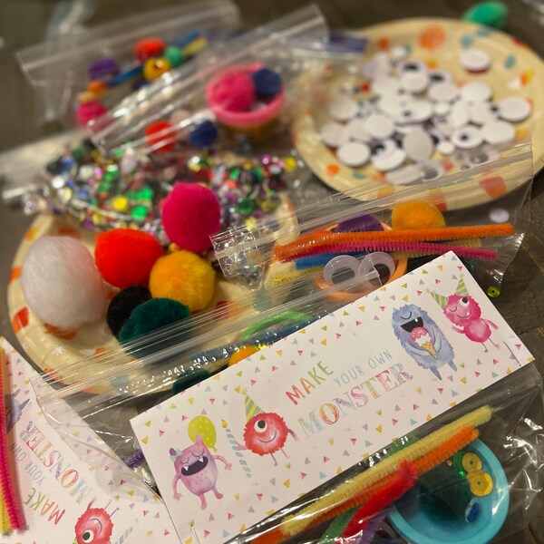 Make Your Own Monster Tag PRINTABLE, Make A Monster Bag Topper Label ...