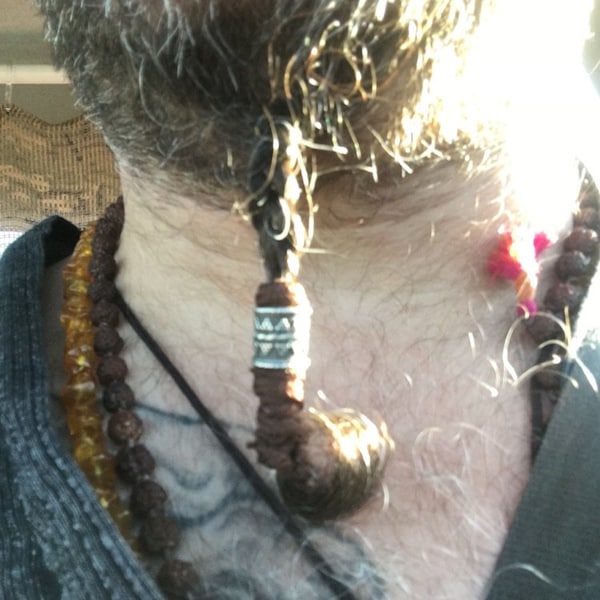 VIKING Beard Ring Bead Pagan Jewelry Jewellery Norse Vikings Moustache ...