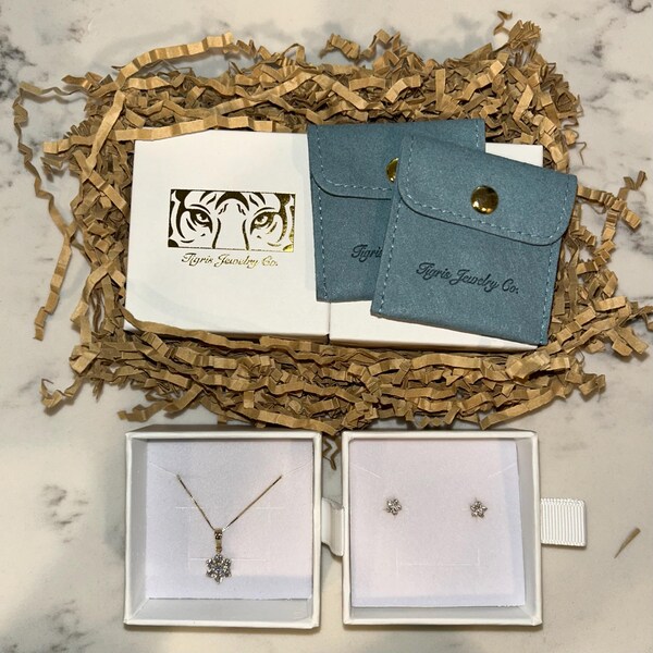 14K Solid Gold Small Cross Necklace, Dainty Cross Pendant, CZ Diamond ...