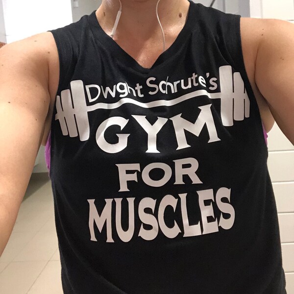 Dwight Schrute's Gym for Muscles Tank Top Funny Office Tank Top dwight ...