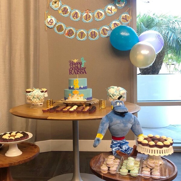Aladdin and Jasmine Inspired Banner/aladdin Theme/aladdin Party/jasmine ...