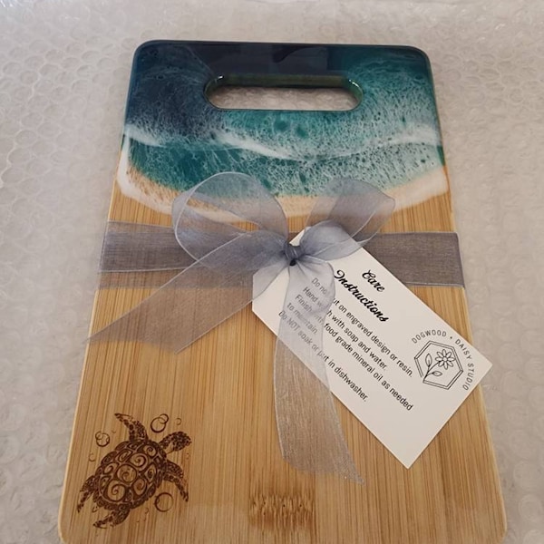 MADE TO ORDER Custom Engraved Cheese Ocean Board, Personalized ...