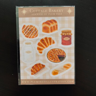 Cottage Bakery Sticker Sheet Cottagecore Stickers - Etsy UK