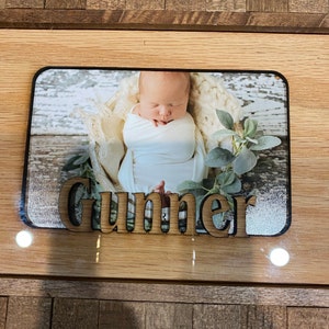 5x7 Name Frame Personalized Picture Frames 5x7 Mats Inserts Custom ...