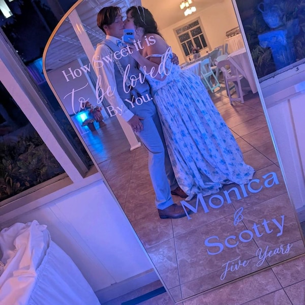 Custom Mirror Decal for Any Event, Bridal Shower Mirror Decal, Birthday ...