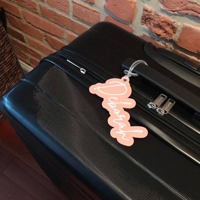 3D Tag Acrylic Tag Personalized Tag Bag Tag Bag Charm - Etsy