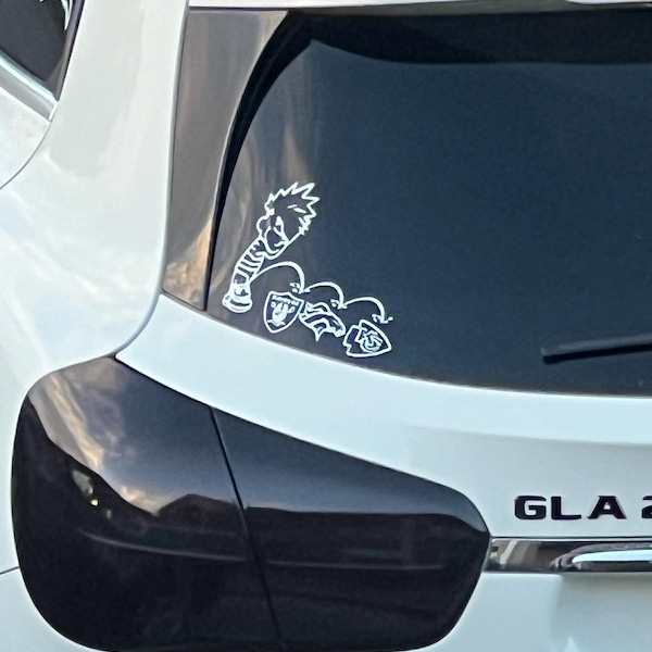 Calvin Peeing on Chevy Designs Sticker Auto, Laptop - Etsy