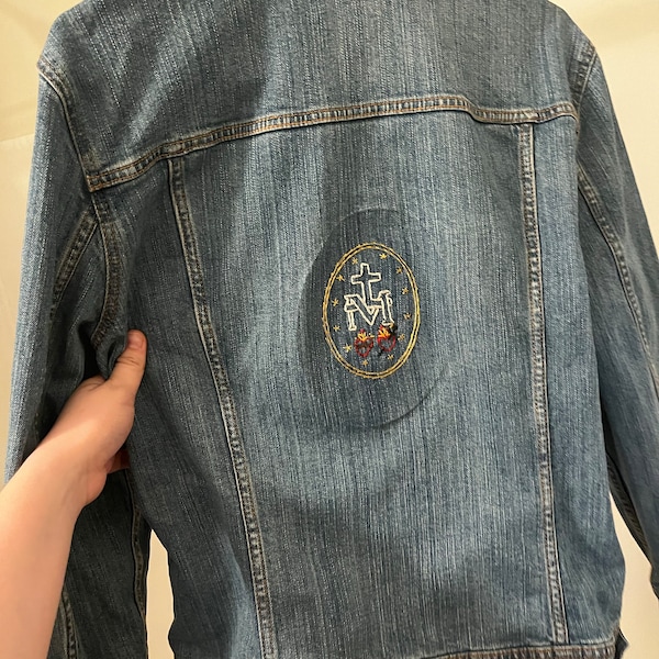 Marian M PDF Pattern & Instruction Download, Virgin Mary Embroidery ...