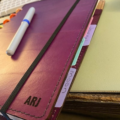 Leather Planner Cover, Personalized Planner Cover, Professional Classic ...