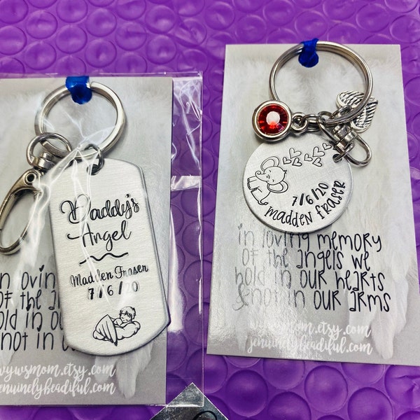 Baby Loss Ring, Mommy of an Angel, Daddy of an Angel, Angel Rings (set ...