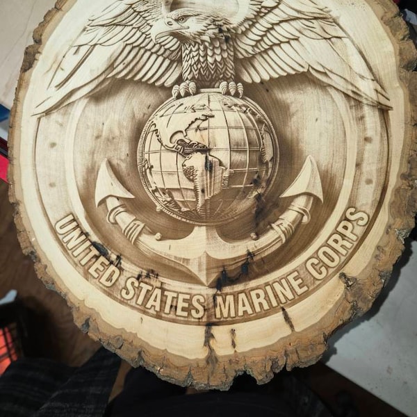 United States Military Fighter Jet 3D Illusion Laser Engraving Design ...