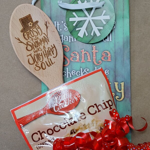 Frosty the Snowman Wooden Spoon | Laser Engraved Christmas Kitchen ...