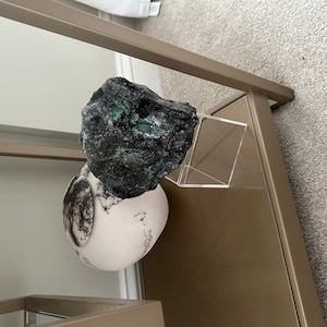 T'z Tagz New 4x4x4 Neon Green Acrylic Display Box Decorative Cube ...