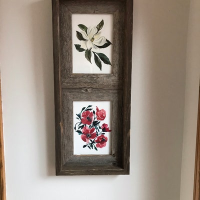 5x7 2 Wide Rustic Barn Wood Vertical Double Opening Frame - Etsy