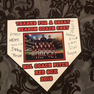 Team Home Plate Plaque - Etsy