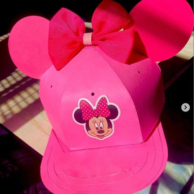 Football Hat and Minnie Mouse Hat With the Ears, Baseball Hat Gift Box ...