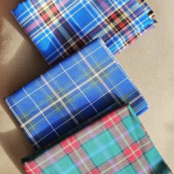 Fabric RCAF Tartan Fabric for Royal Canadian Air Force Shadow Box ...