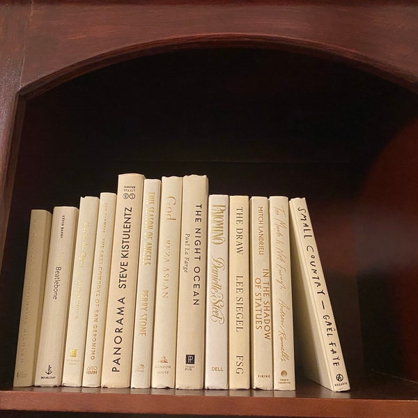 White Book Decor - Luxe Shades of White, Decorative, Hardcover Books ...