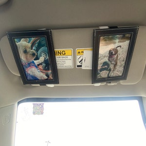 Car Photo Frame Holder, Personalized Picture Frame for Your Car's Sun ...