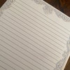Nice Floral Edged Lined Writing Paper 8.5"x11" 25 Sheets and Color ...