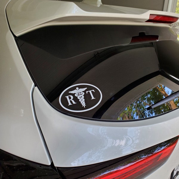 Respiratory Therapist Vinyl Decal, RT Vinyl Decal, RT Sticker ...