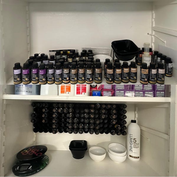 Redken Shades EQ Wall Mount Hair Color Organizer - Heavy Duty Bottle ...