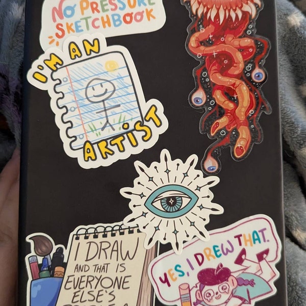 Horror Sea Creature Stickers: Jellyflesh, Heart Squid, Brain Octopus ...