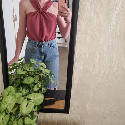 Arwen Halter Twist Neck Top Digital PDF Sewing Pattern // US 4-16 EU 34 ...