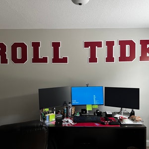 ROLL TIDE YARD Letters Alabama Crimson Tide Football Yard - Etsy